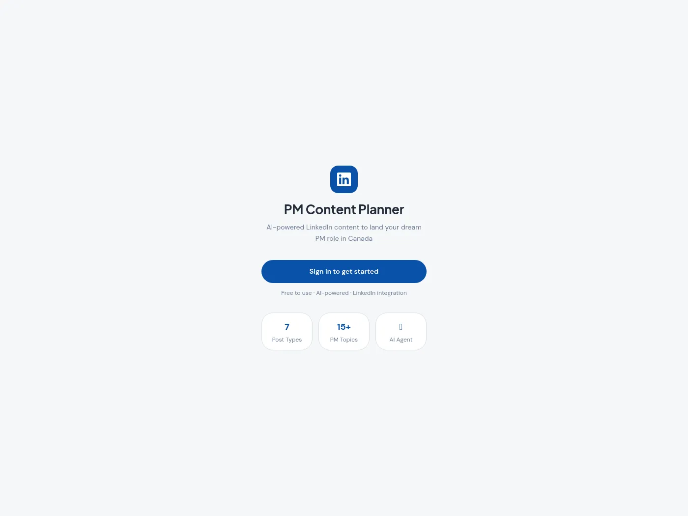 LinkedIn AI Content Planner