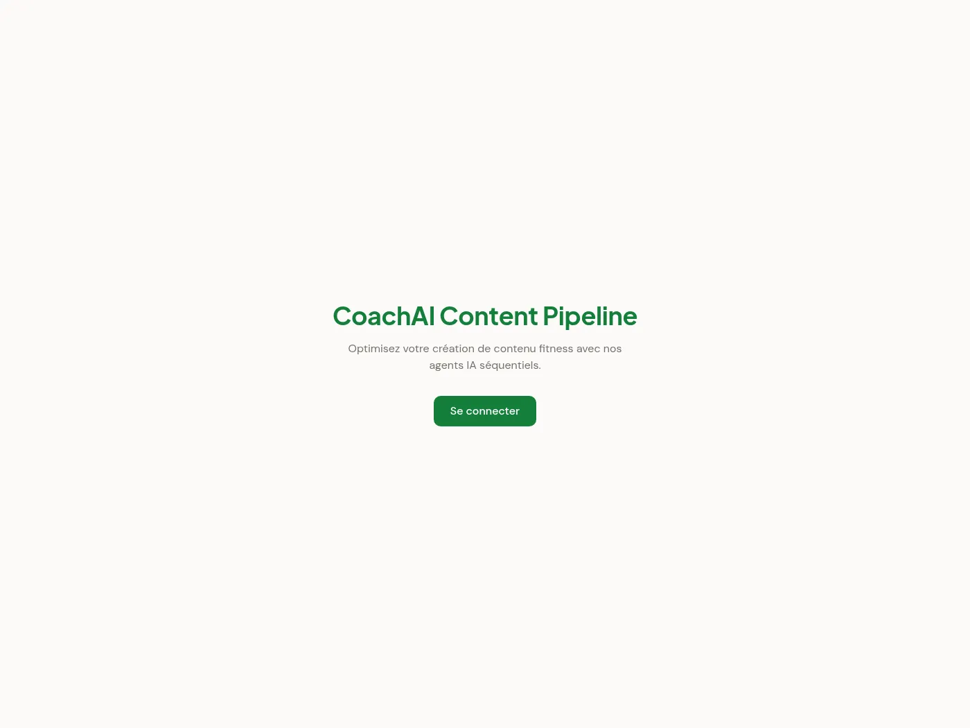 CoachAI Content Pipeline