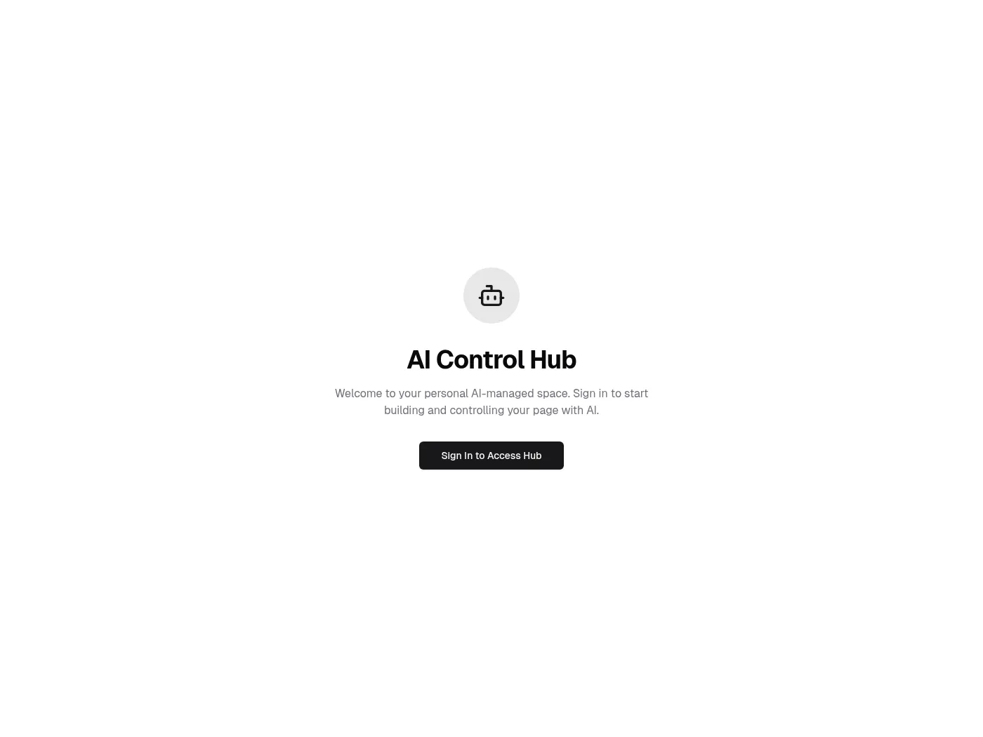 AI Control Hub