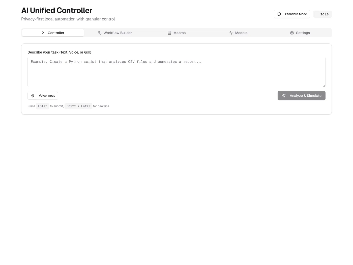 AI Unified Controller
