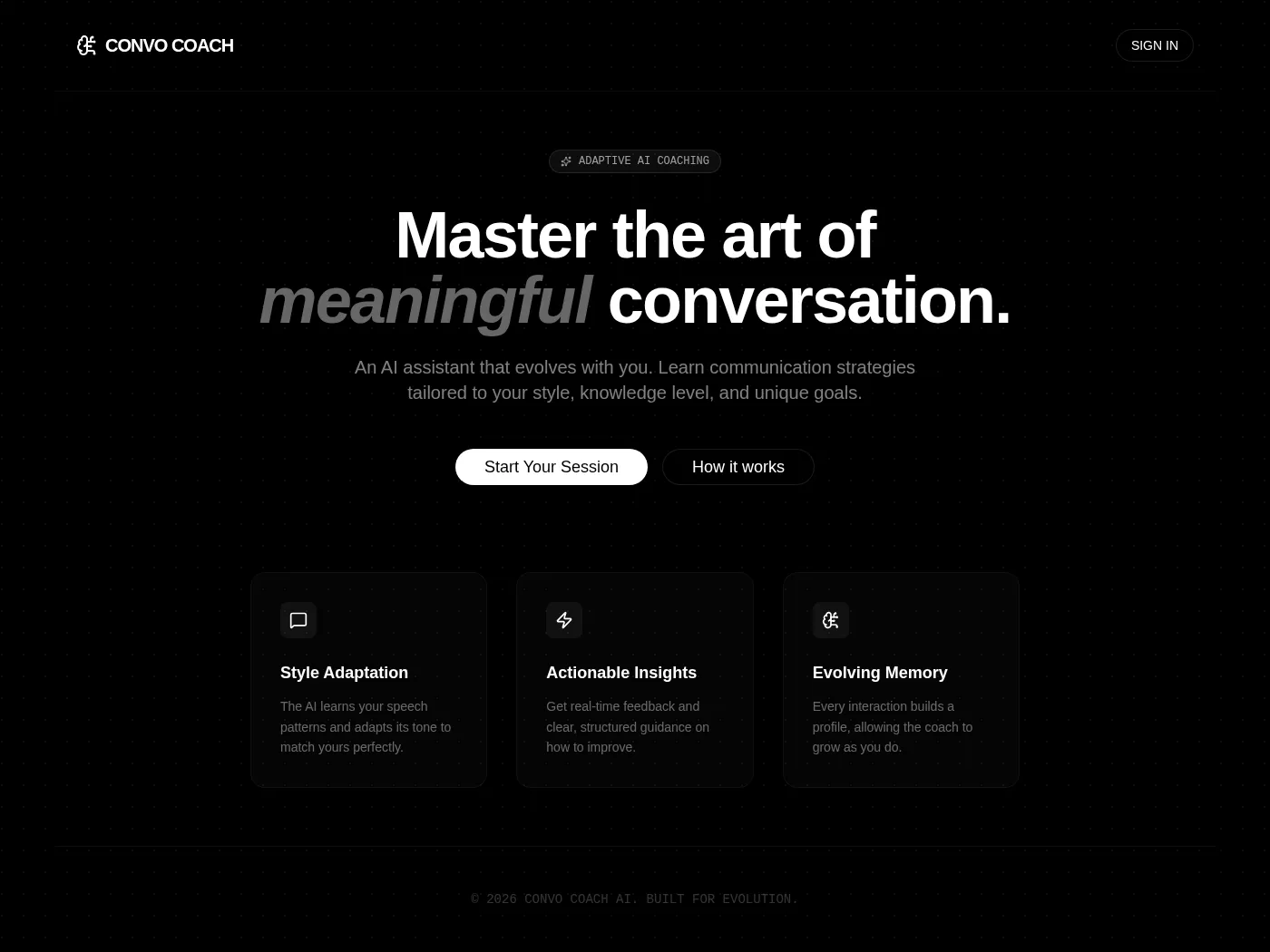 Conversational AI Coach