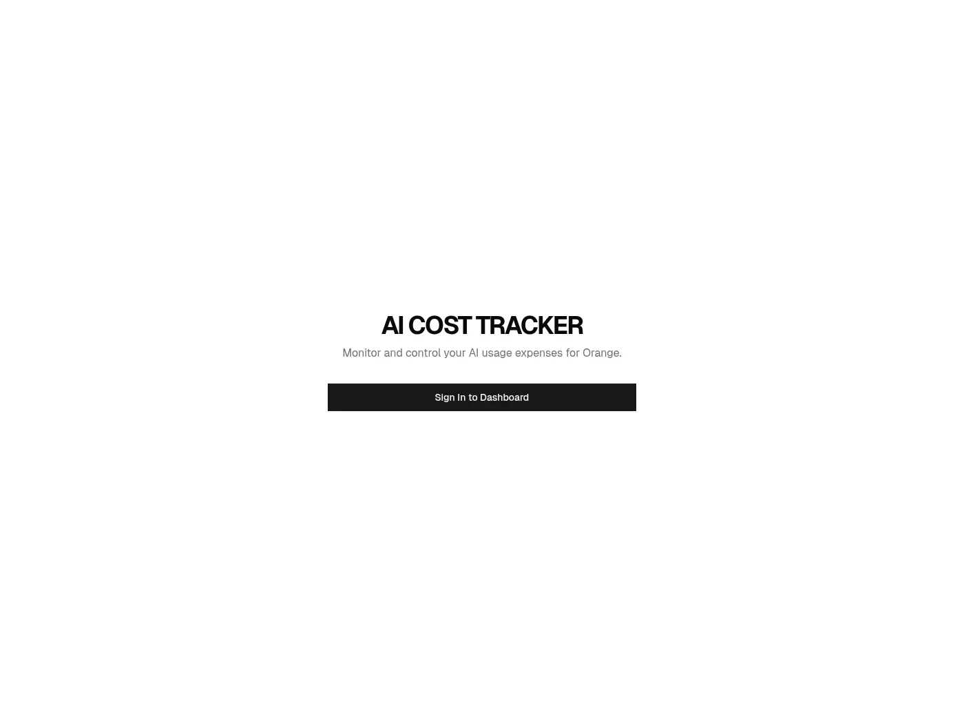 AI Cost Tracker