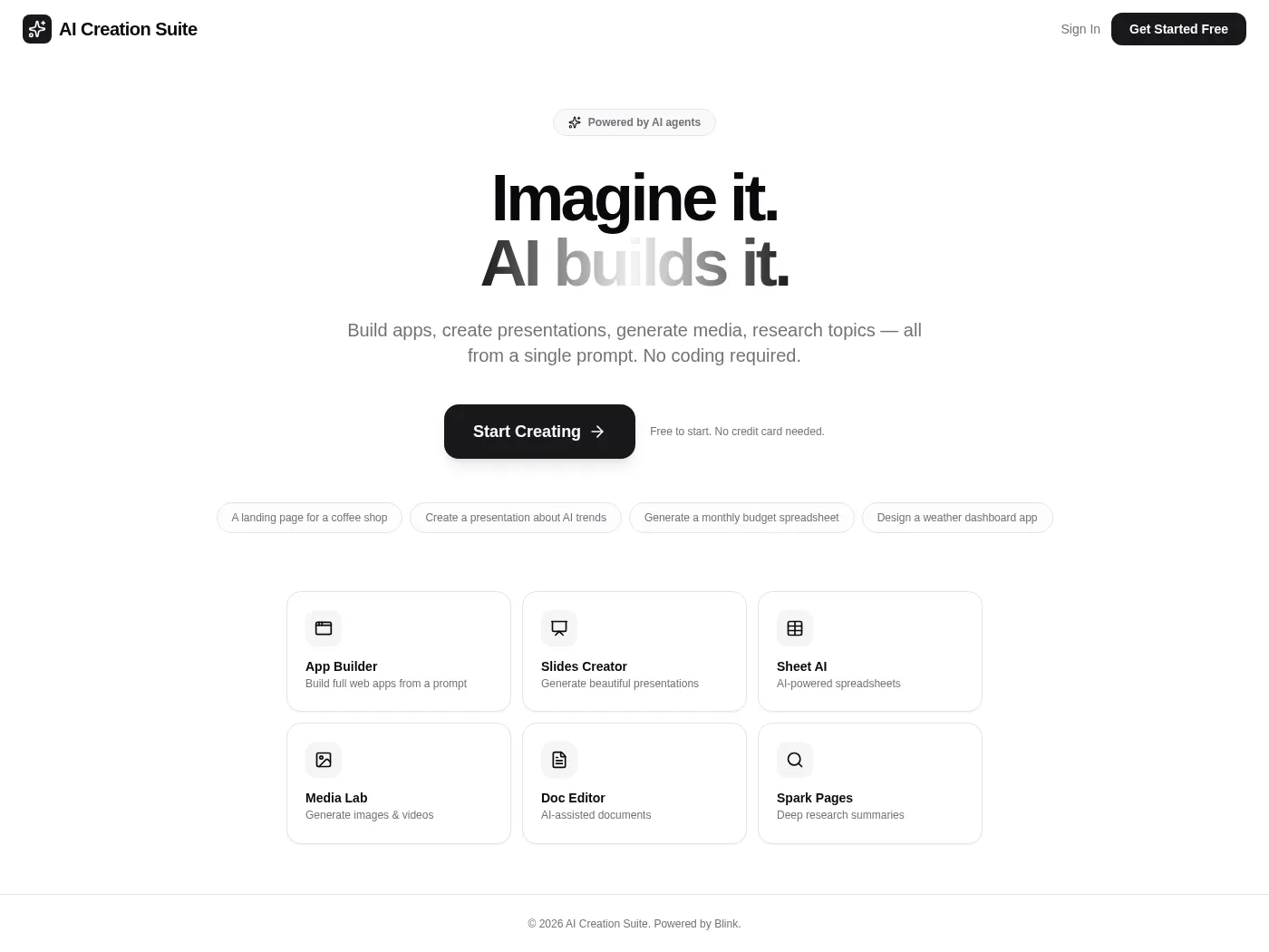 AI Creation Suite