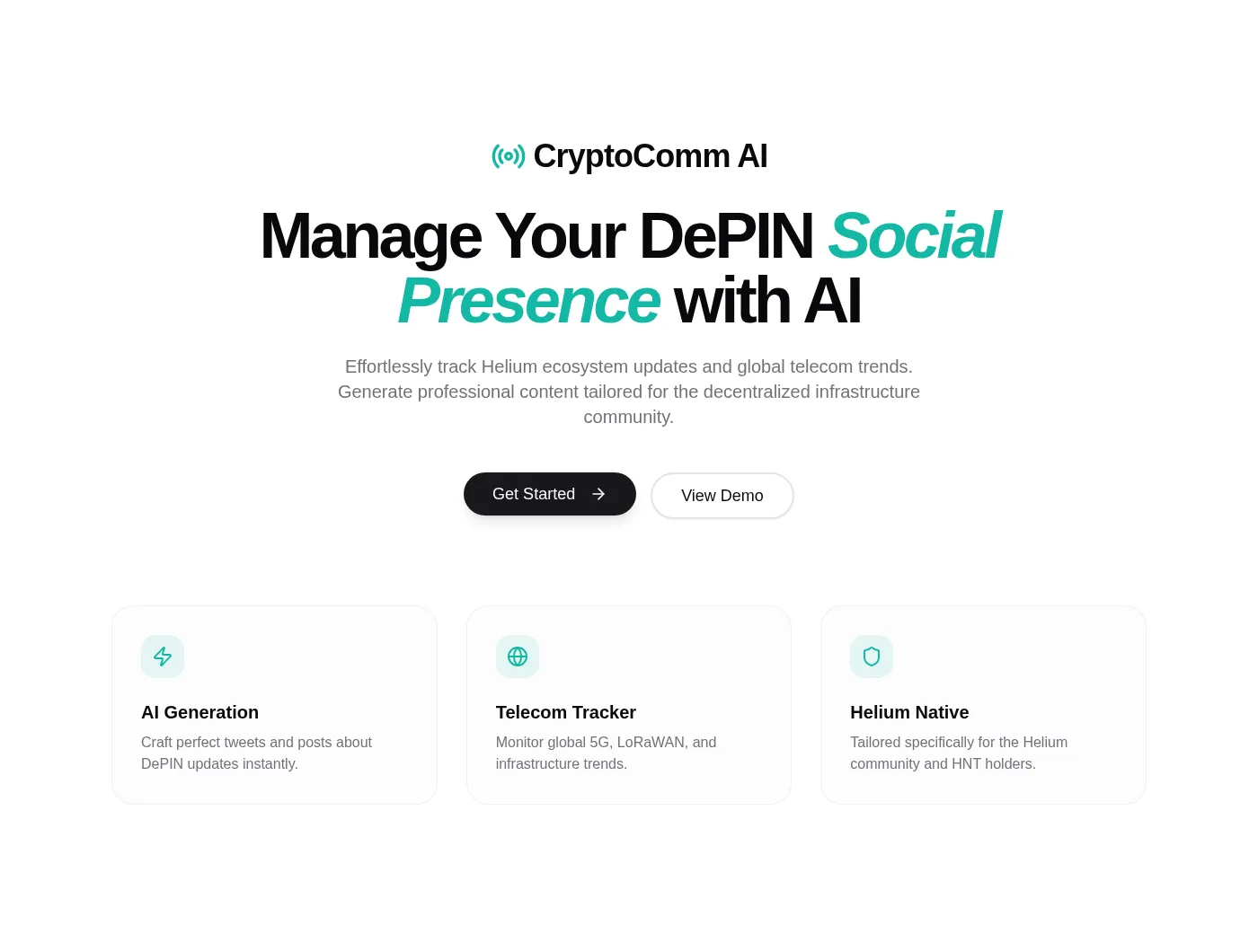 CryptoComm AI Manager