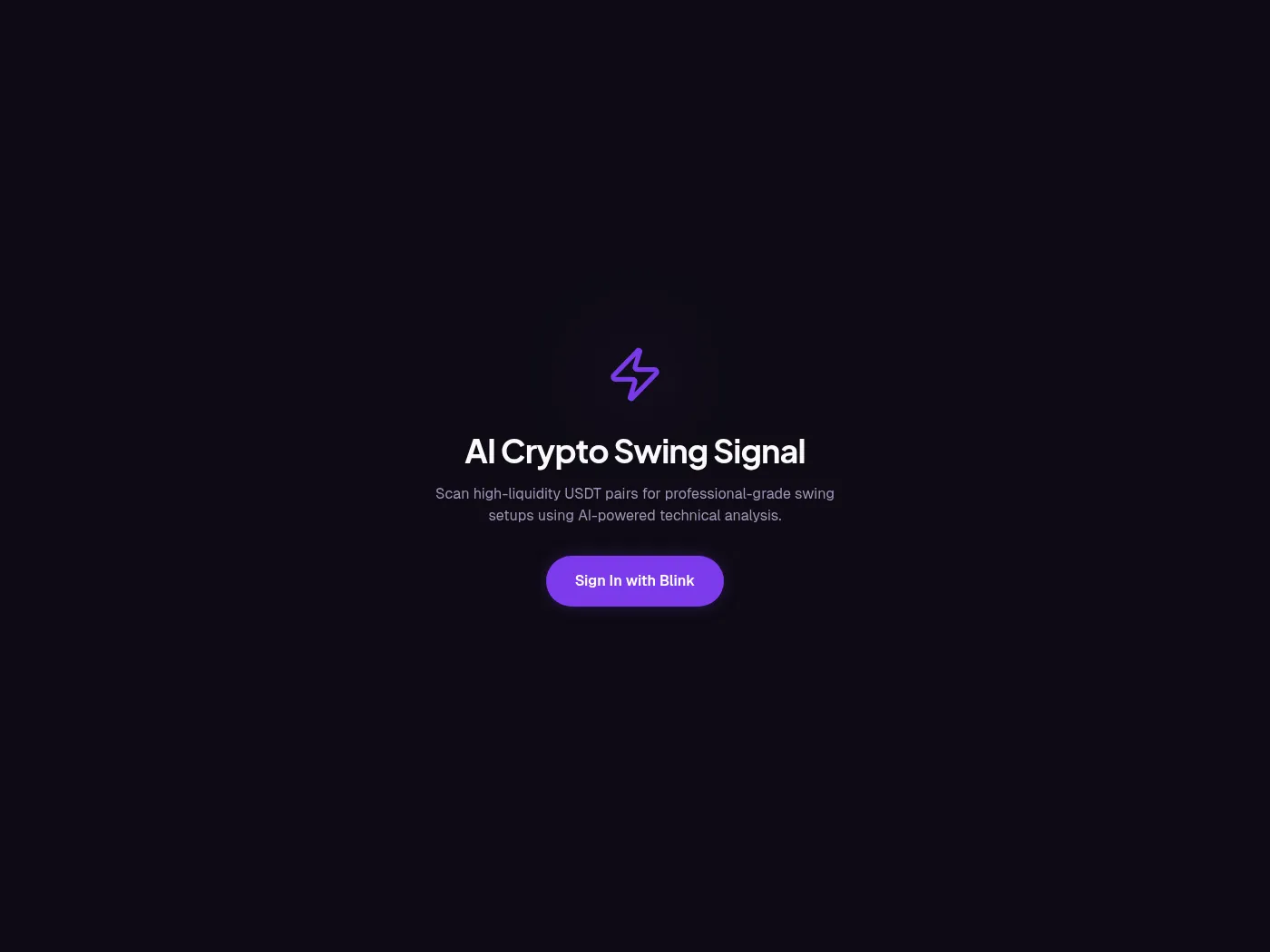 AI Crypto Swing Signal