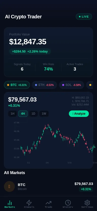 AI Crypto Trading App