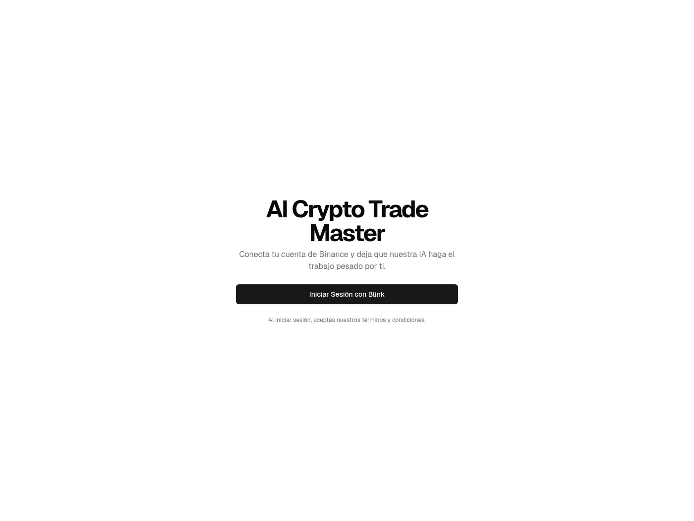 AI Crypto Trade Master