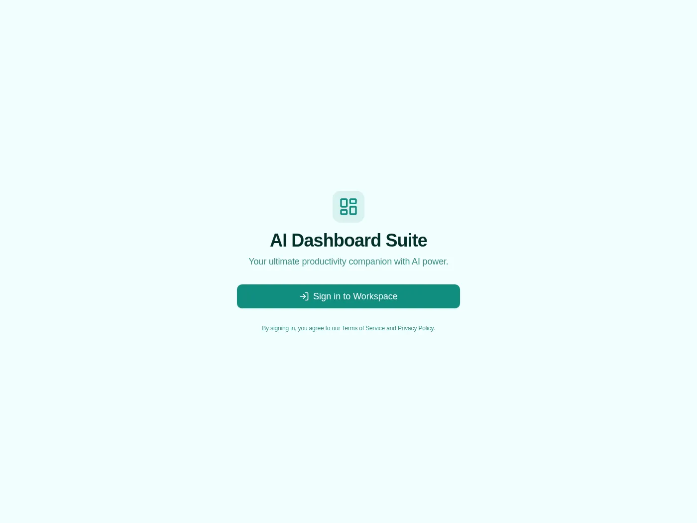 AI Dashboard Suite