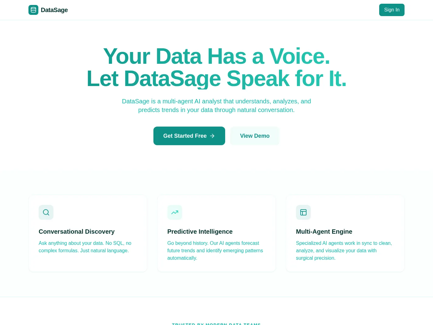 DataSage AI Analyst