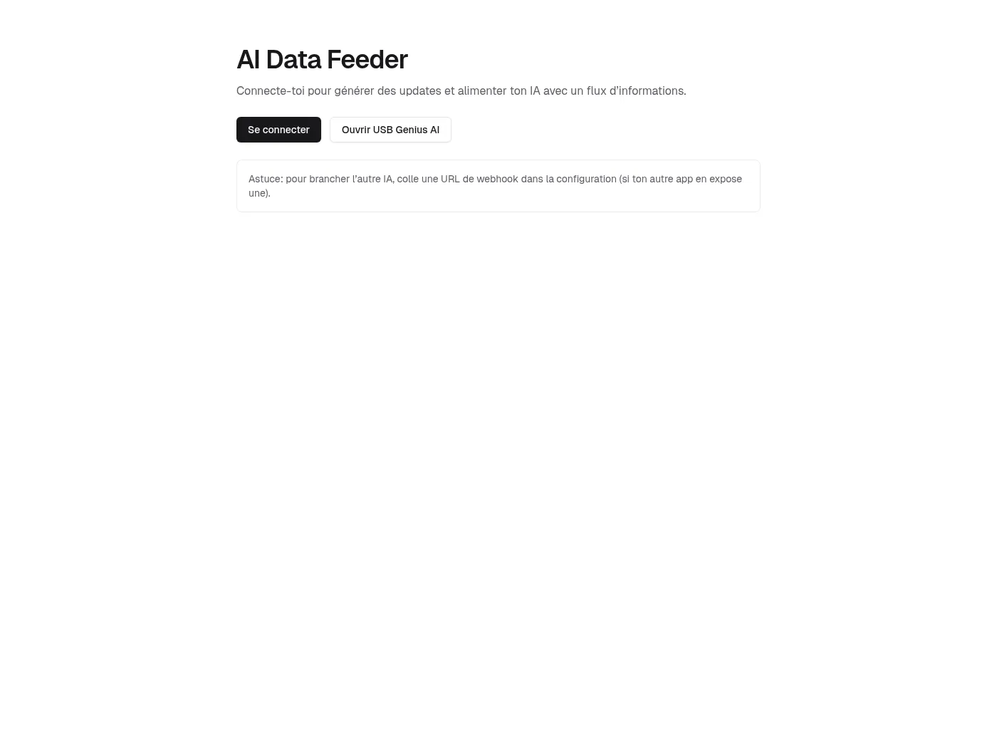 AI Data Feeder
