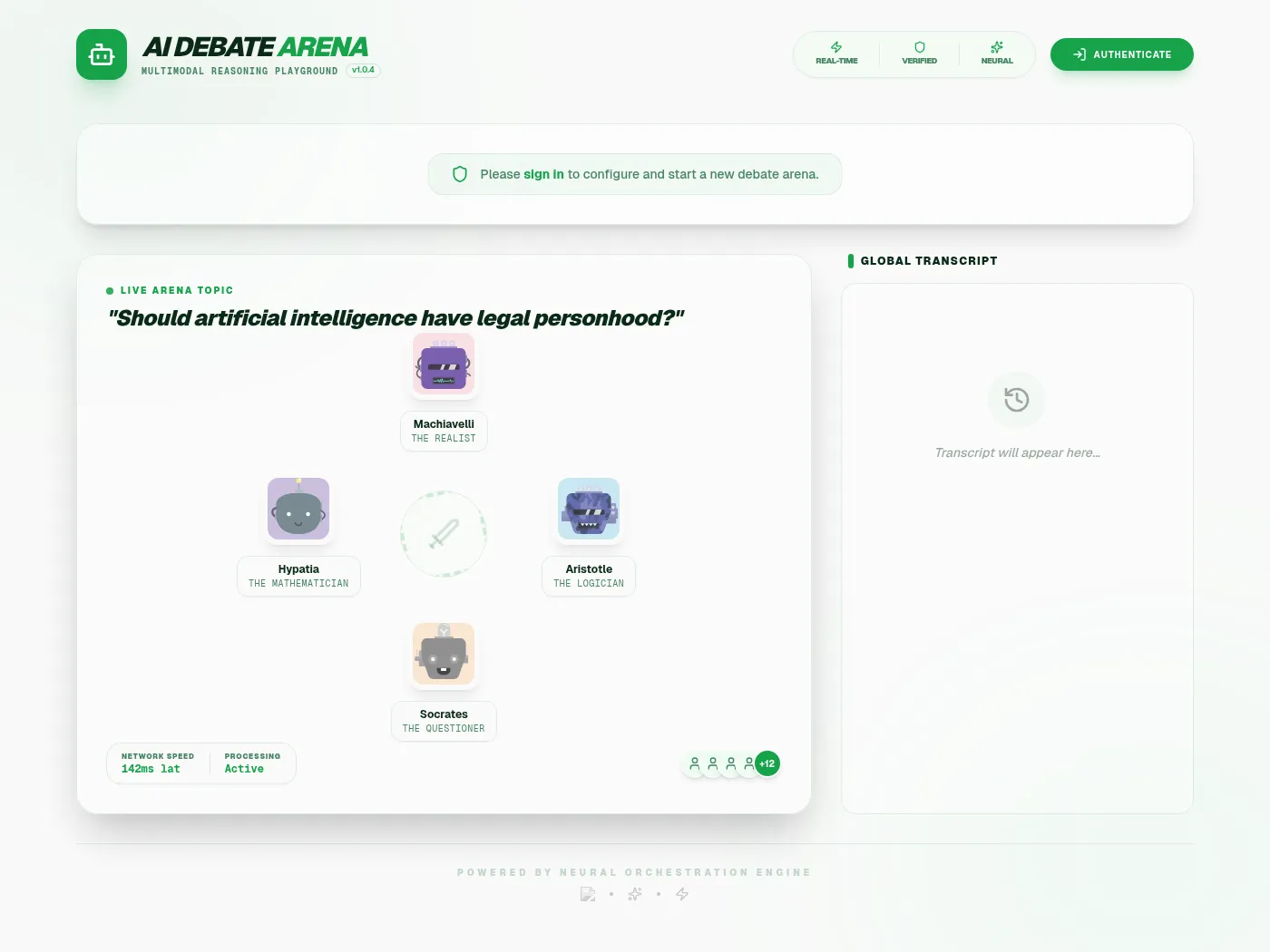 AI Debate Arena