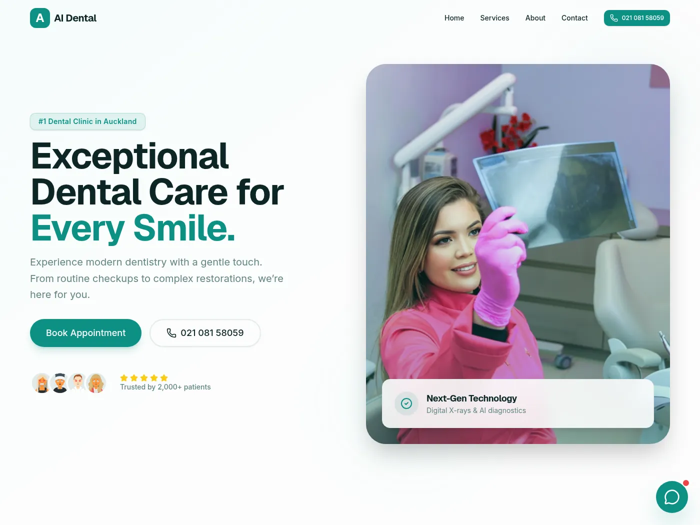 AI Dental Clinic Site