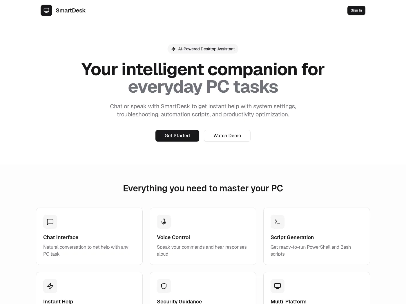 SmartDesk Assistant