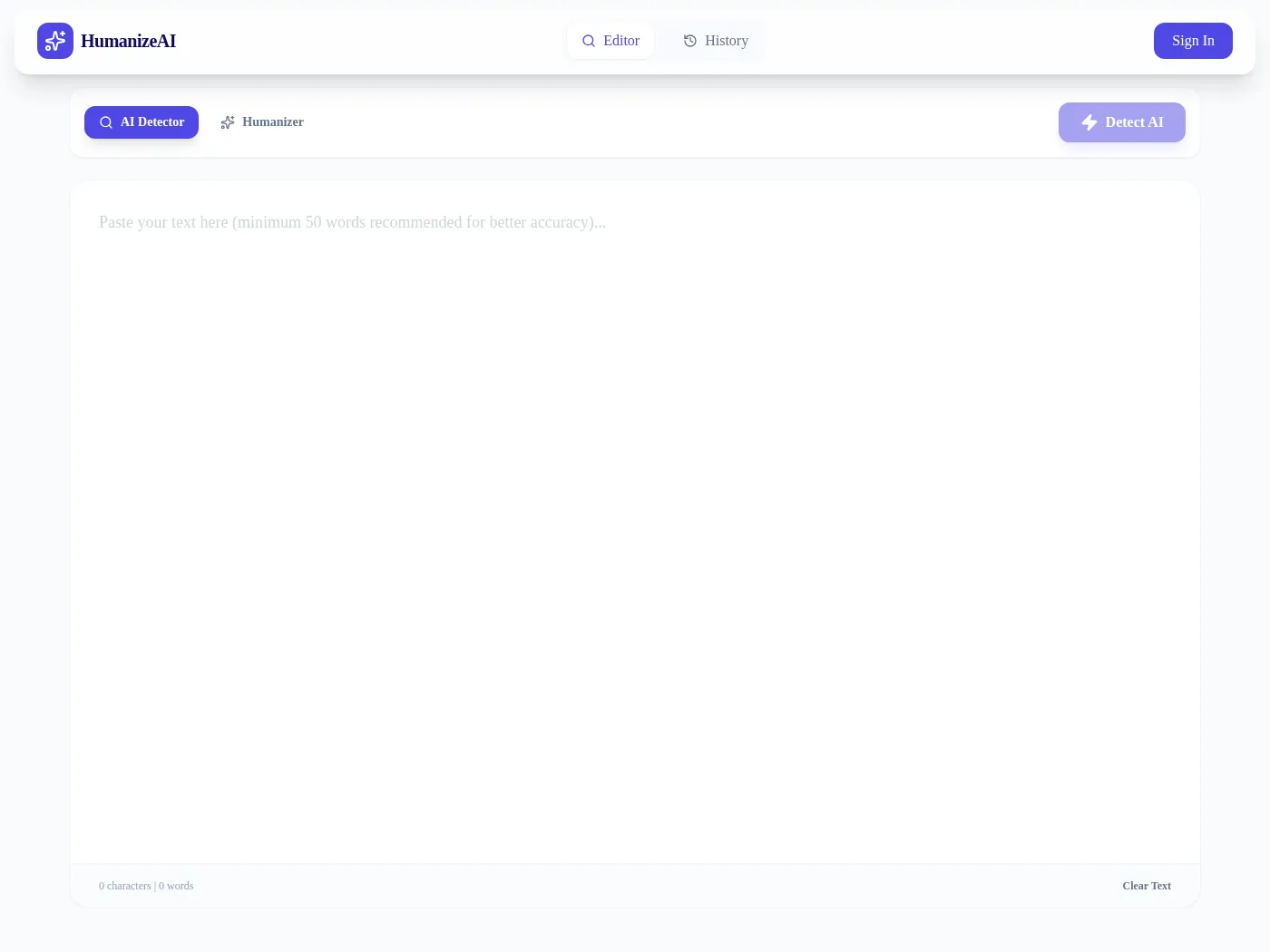 AI Text Detector & Humanizer