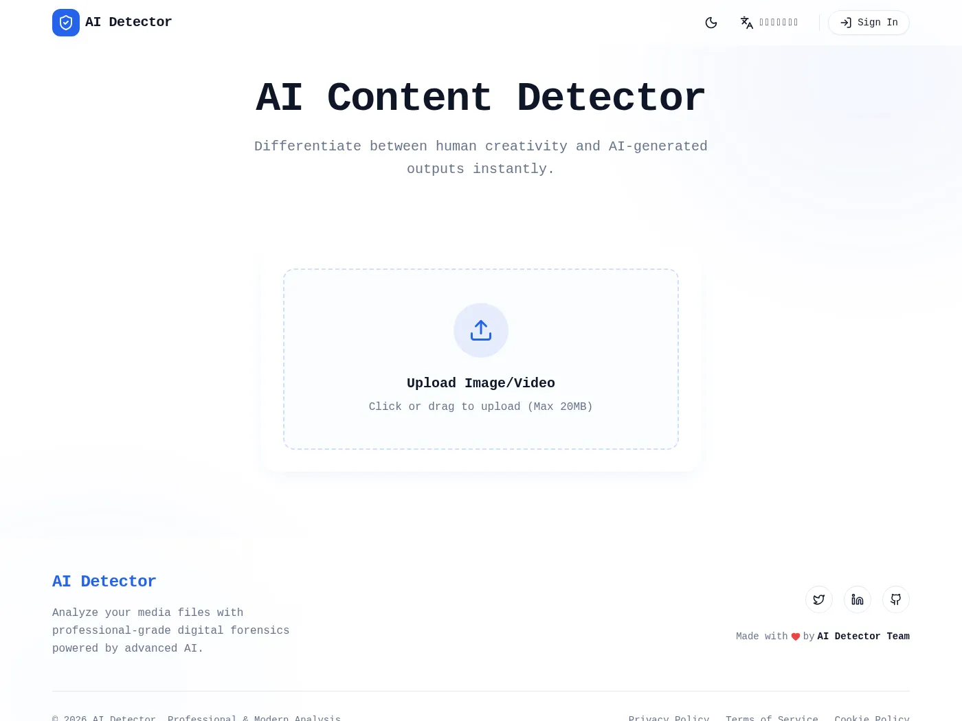 AI Detector Web
