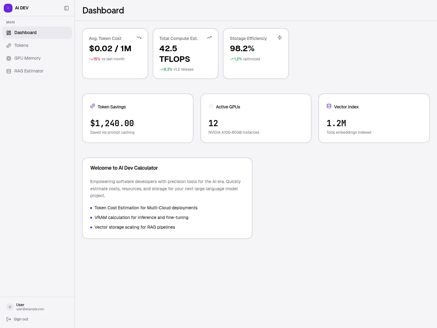 AI Dev Calculator