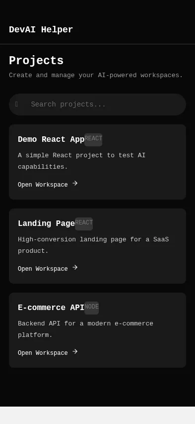 AI Dev Helper App