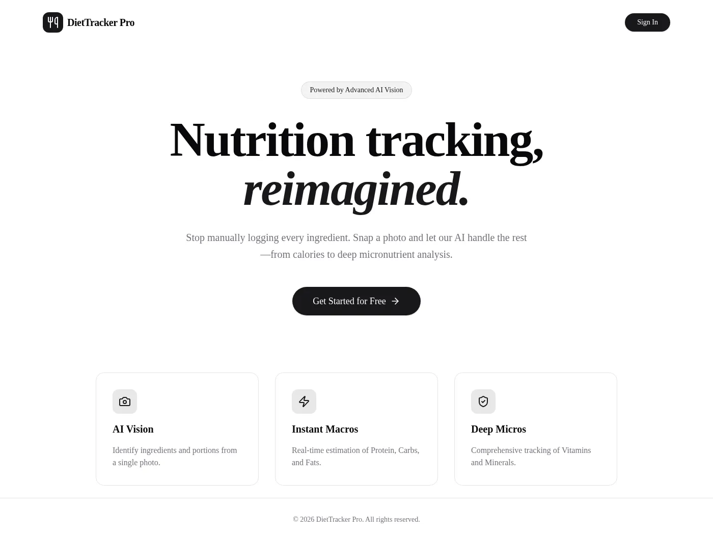 AI Diet Tracker Pro