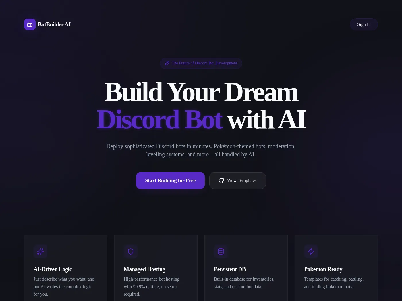 AI Discord Bot Builder