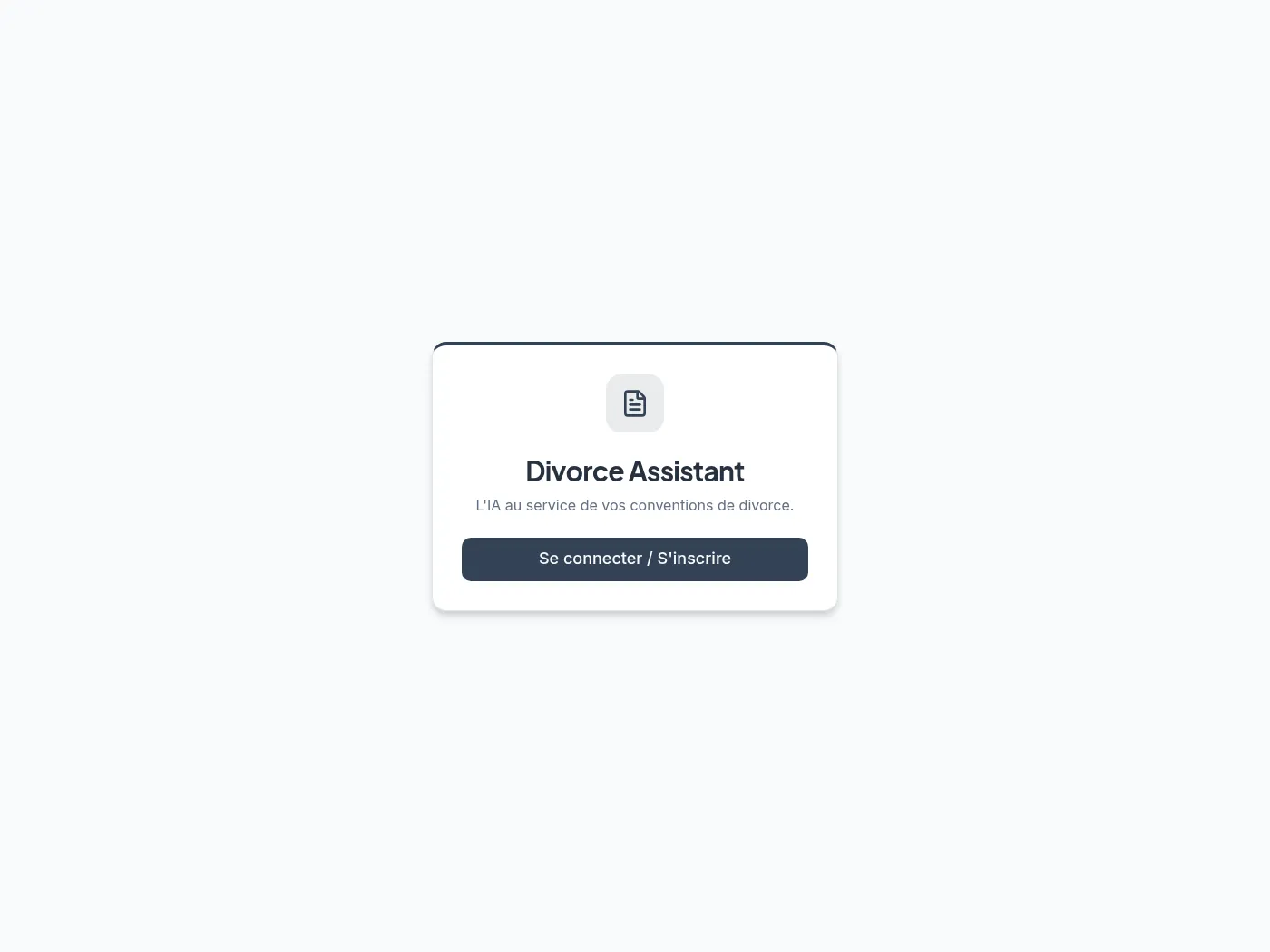 Divorce Convention Assistant