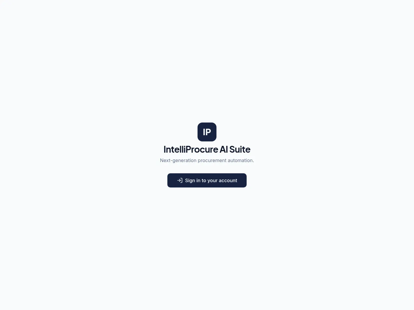 IntelliProcure AI Suite