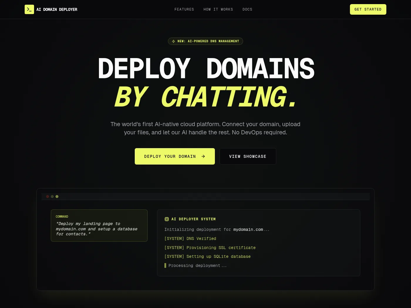 AI Domain Deployer