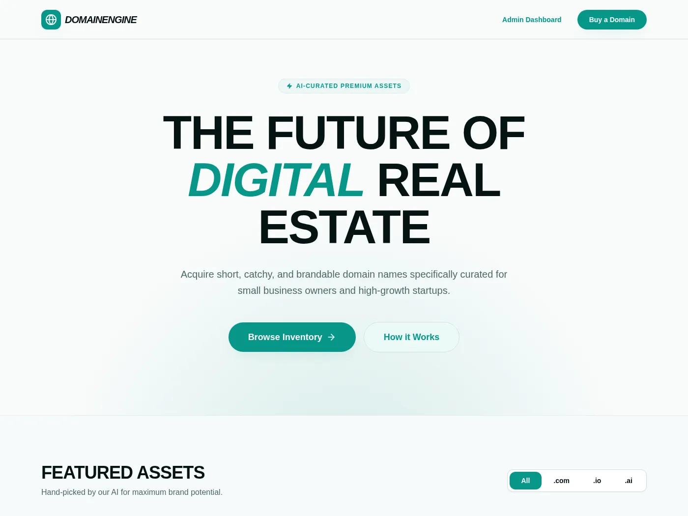 AI Domain Sales Engine