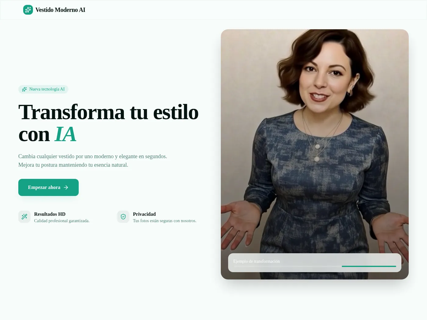 Vestido Moderno AI