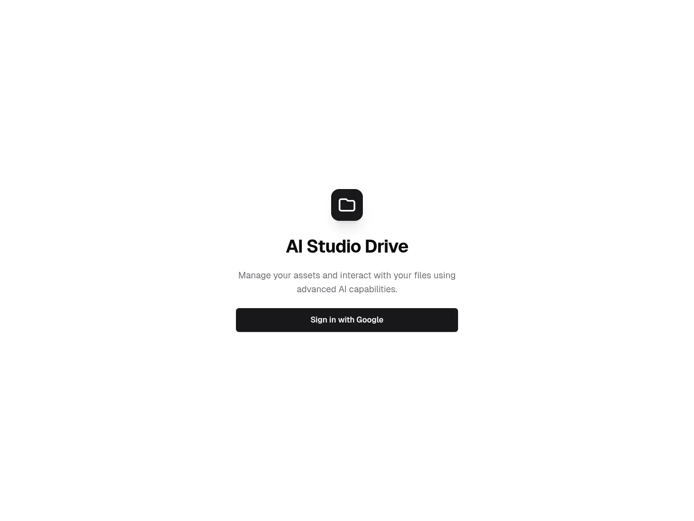 AI Studio Drive Clone