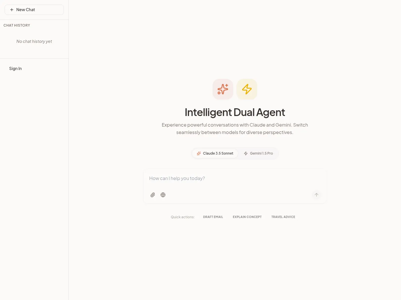 AI Dual Agent App