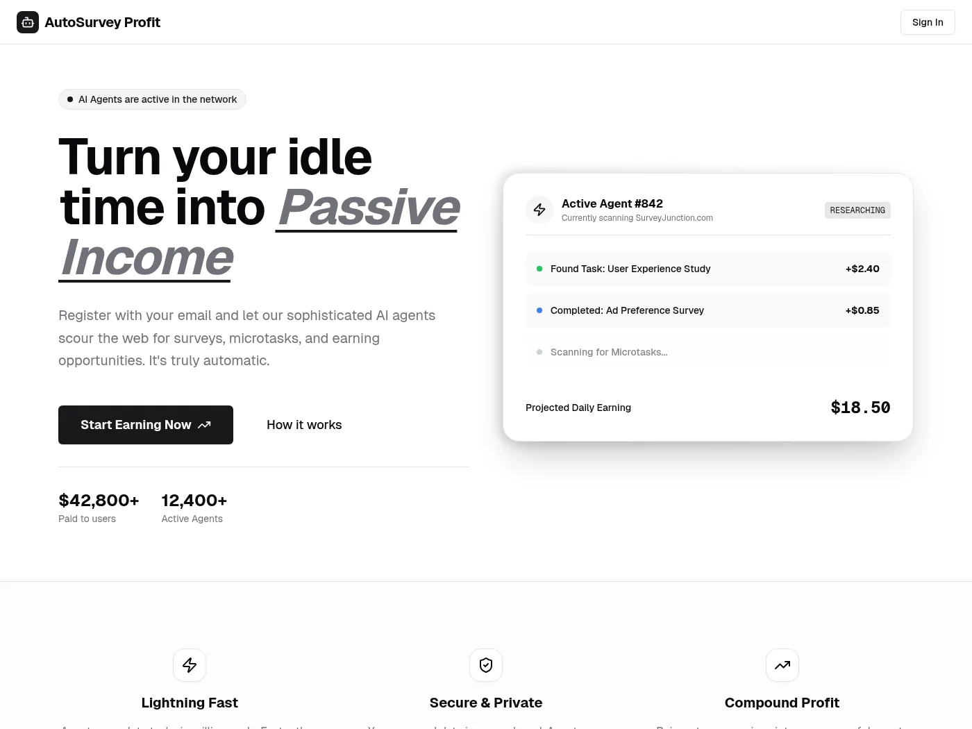 AutoSurvey Profit App
