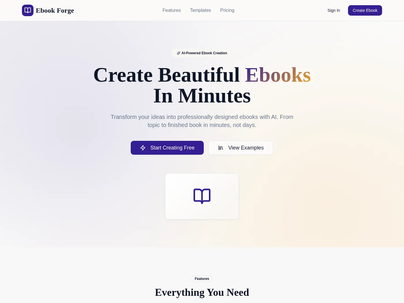 AI Ebook Forge