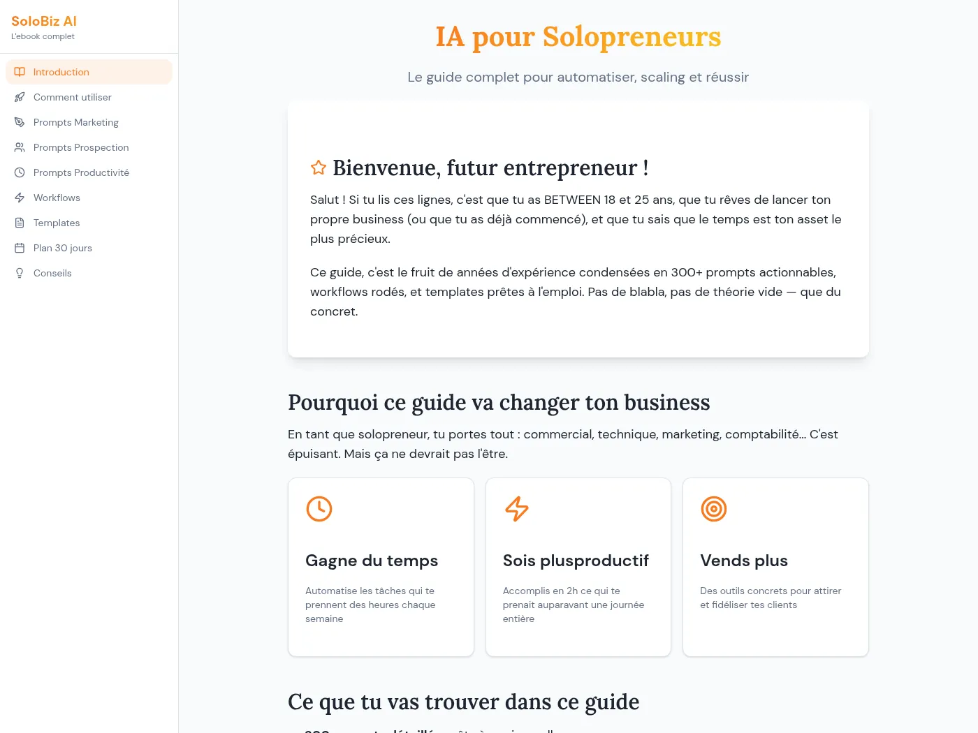SoloBiz AI Ebook
