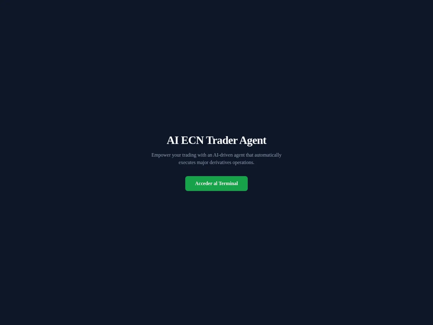 AI ECN Trader Agent