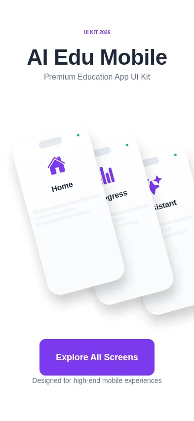 AI Edu Mobile UI Kit
