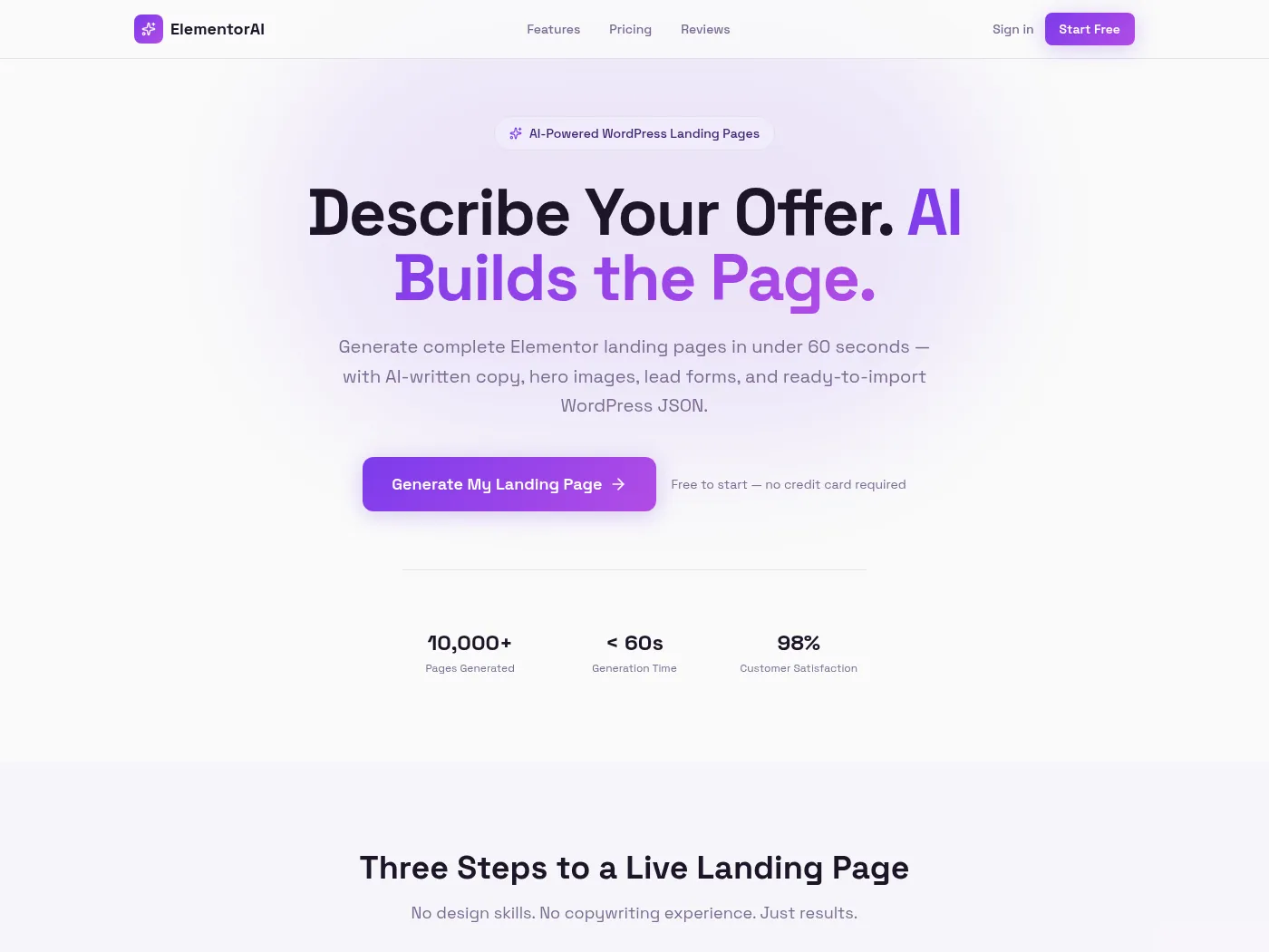 Elementor AI Page Builder