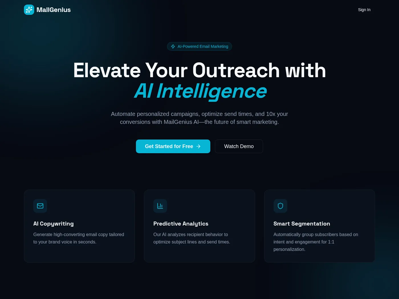 MailGenius AI Platform