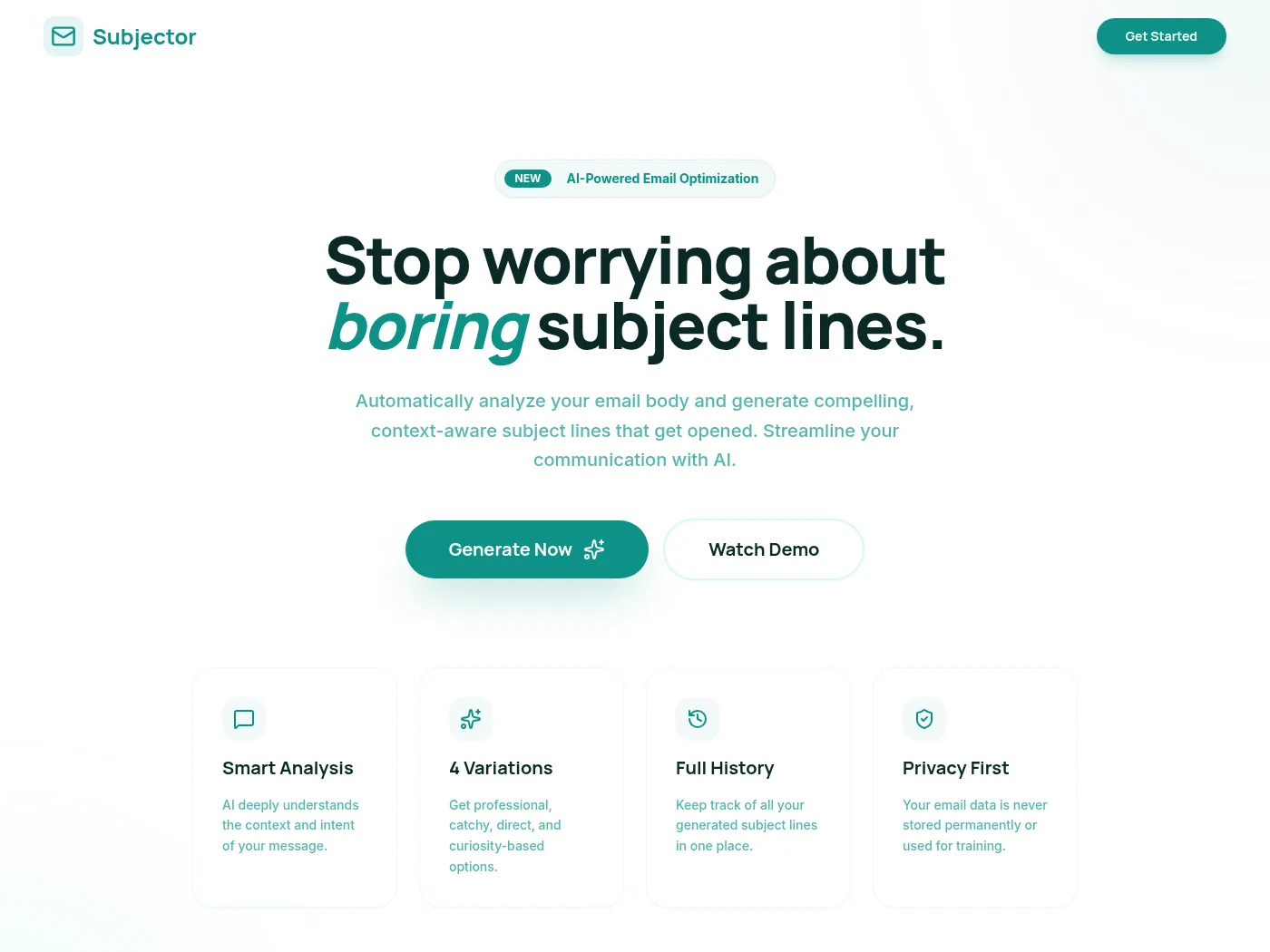 Smart Email Subjector