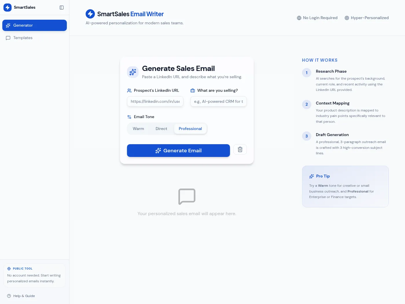 SmartSales Email Writer