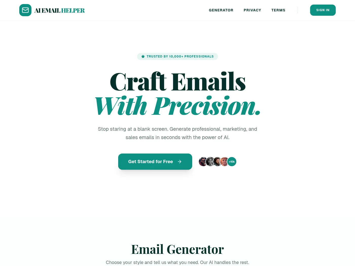 AI Email Writer Helper