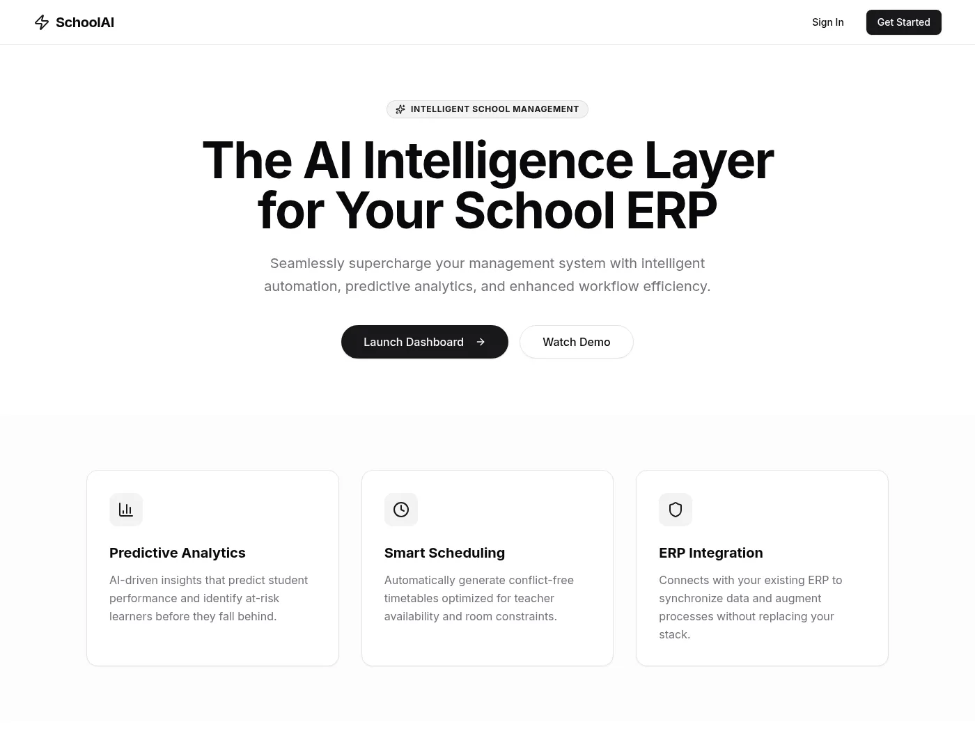 SchoolAI ERP Layer