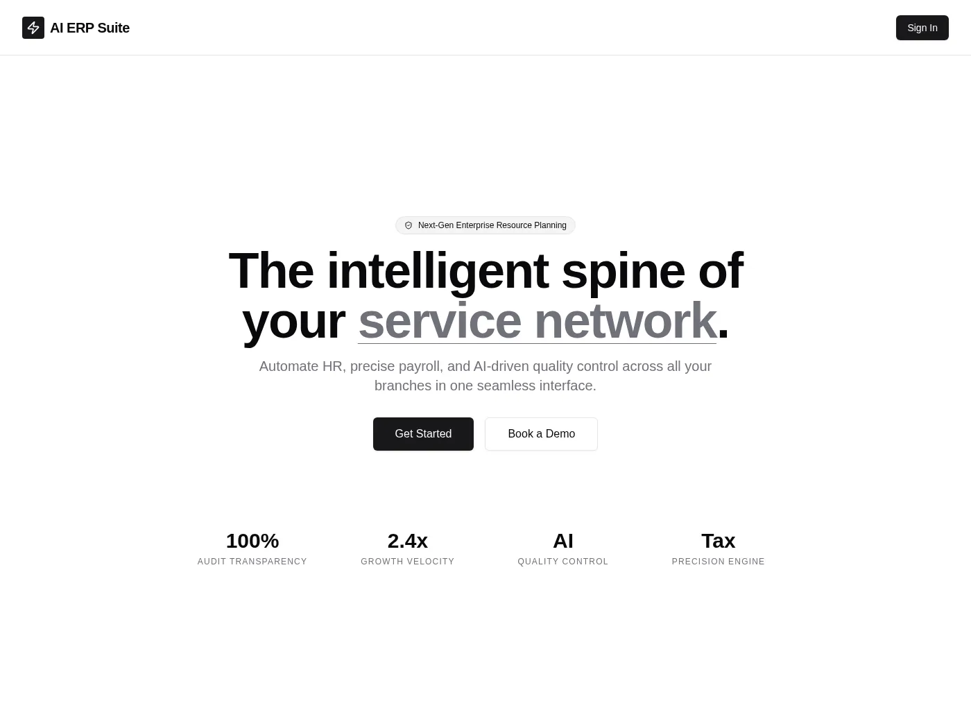 AI ERP Suite