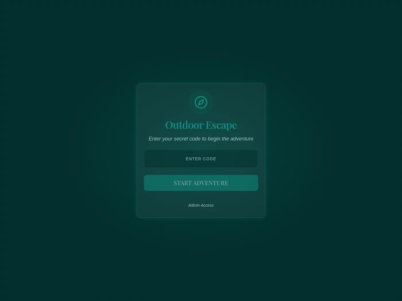 AI Outdoor Escape Game