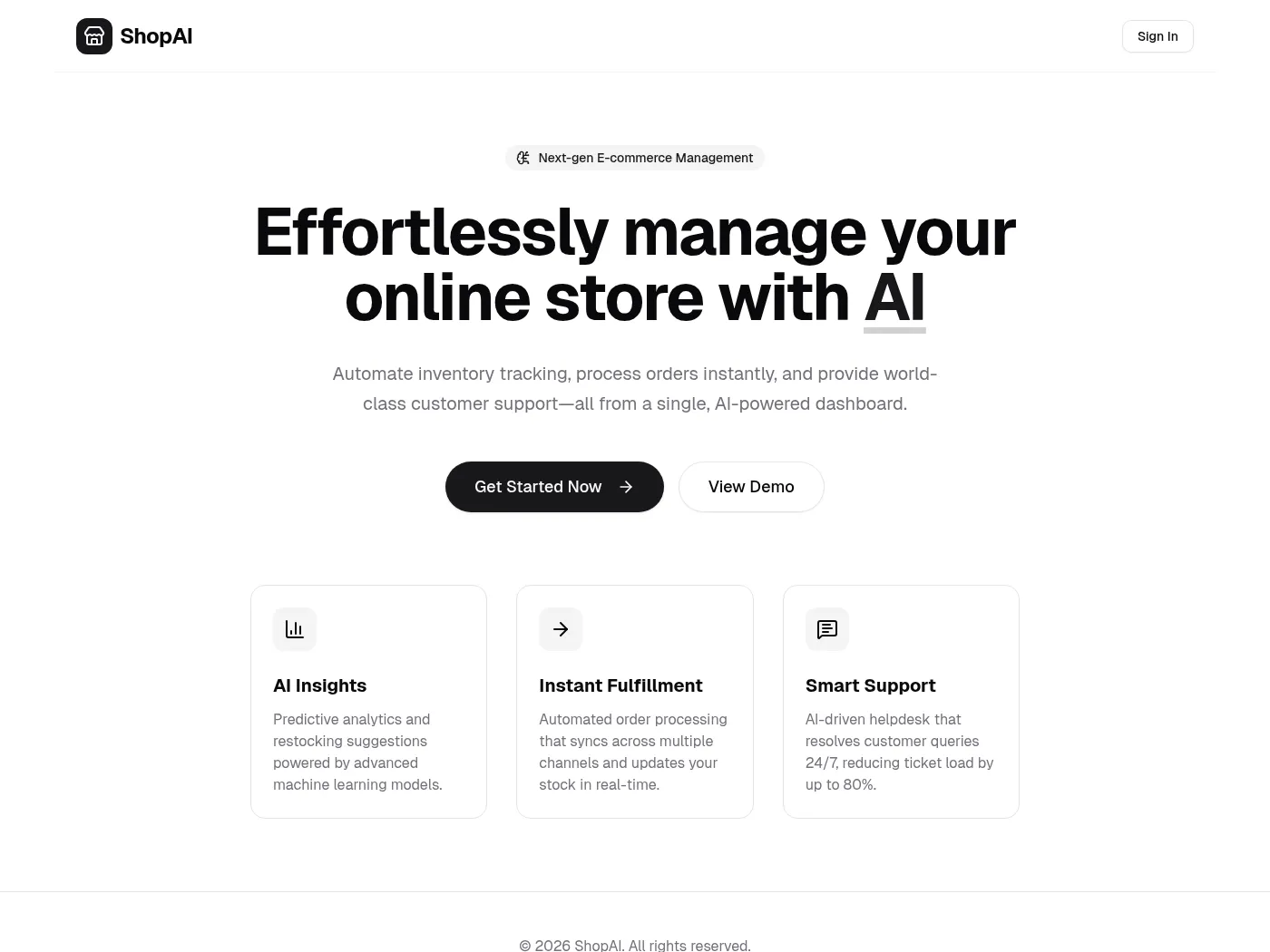 AI E-Shop Manager