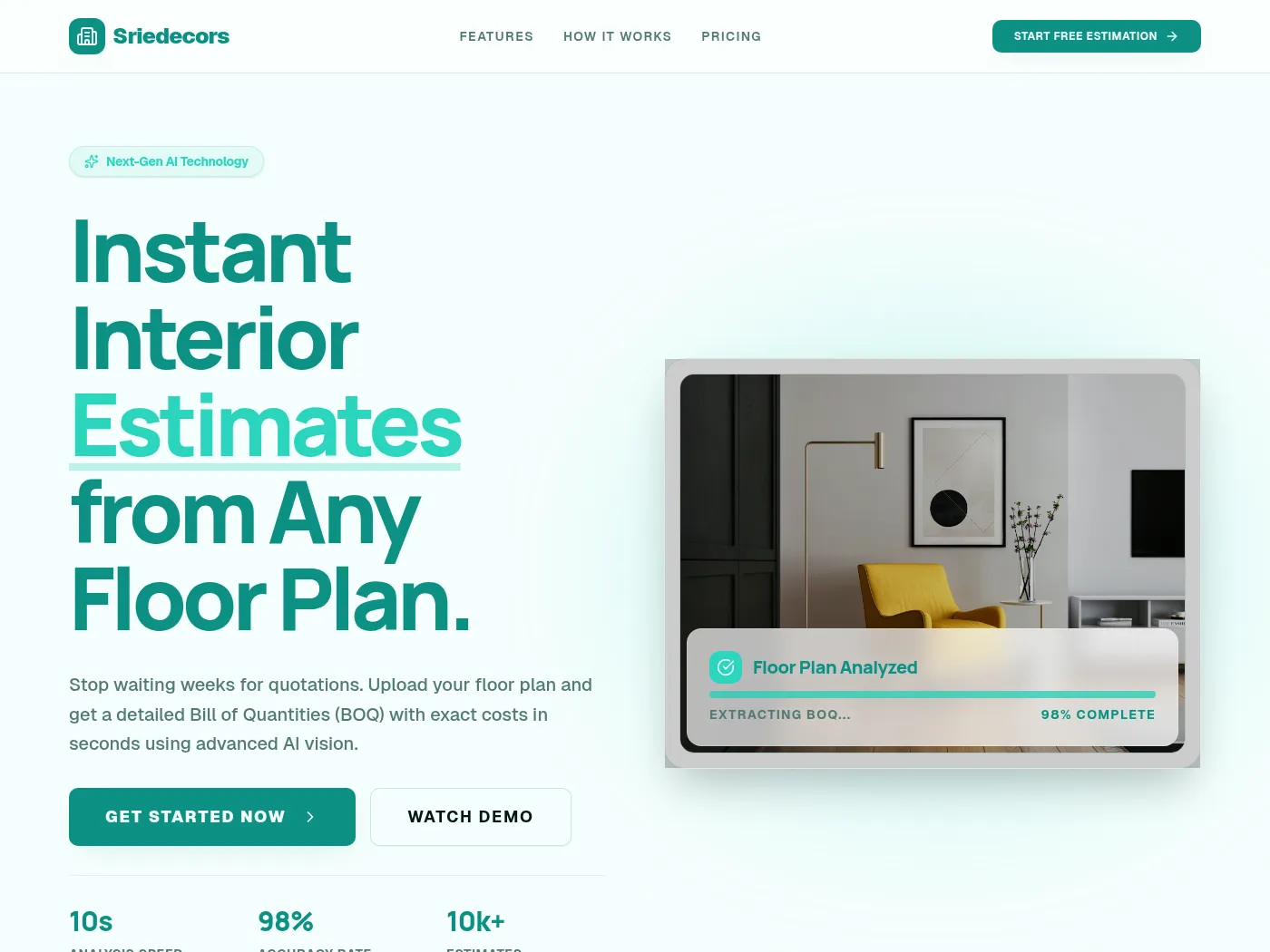AI Interior Estimator