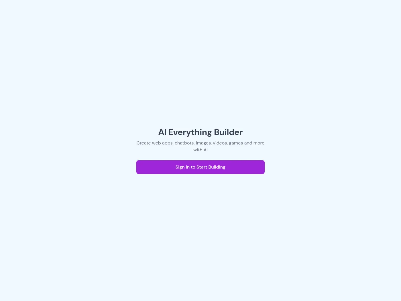AI Everything Builder