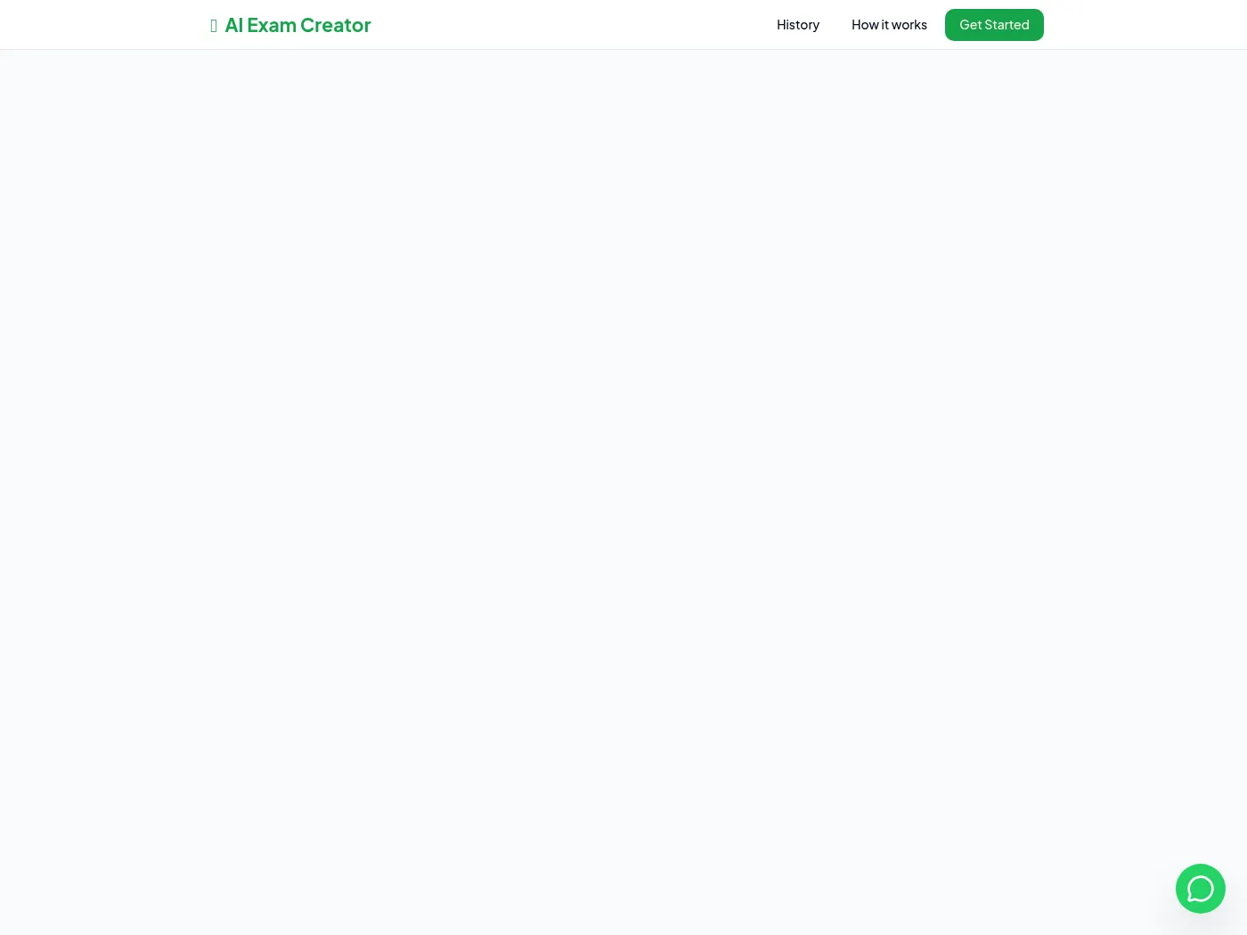 AI Exam Creator