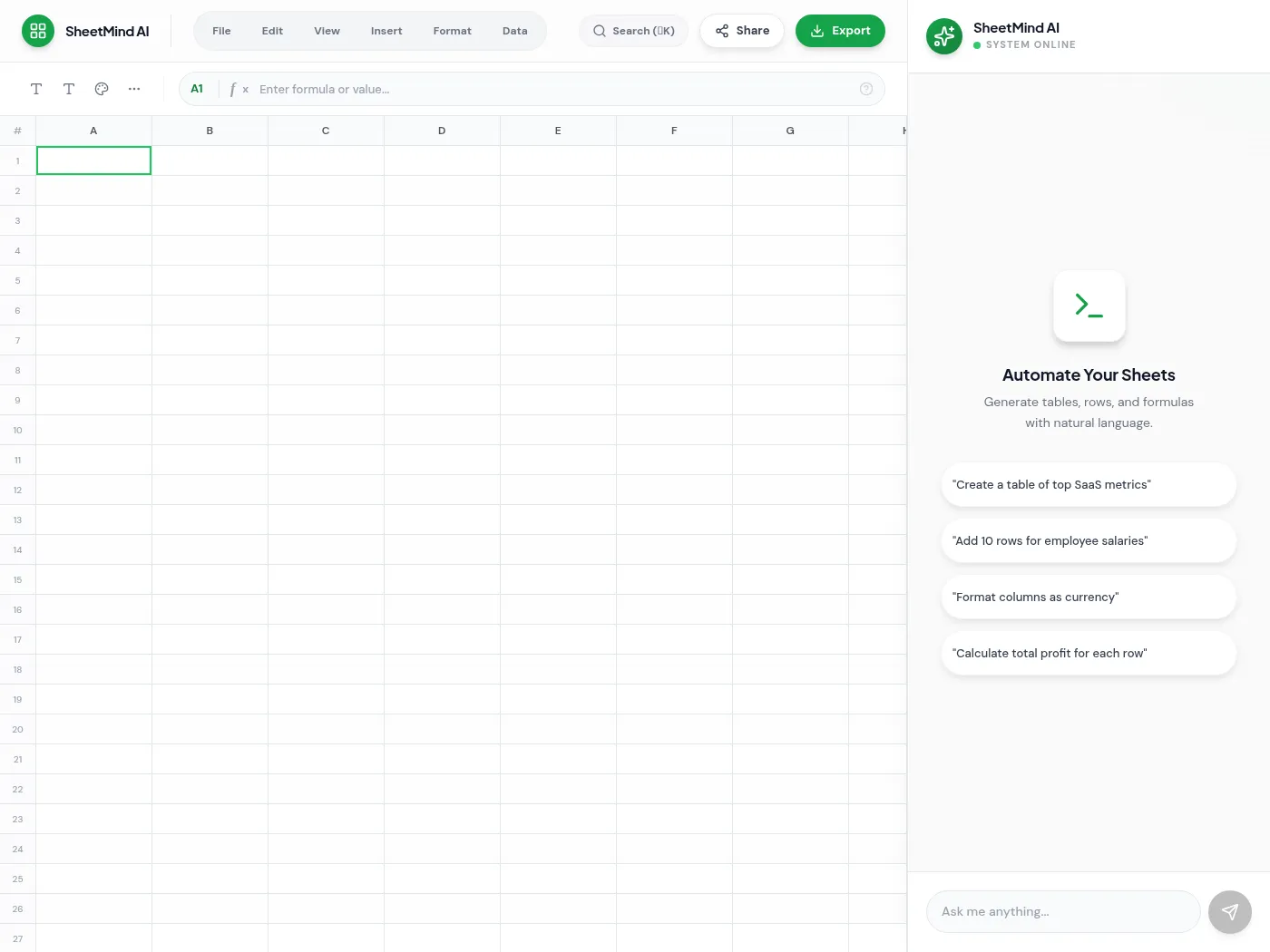 AI Excel Solver