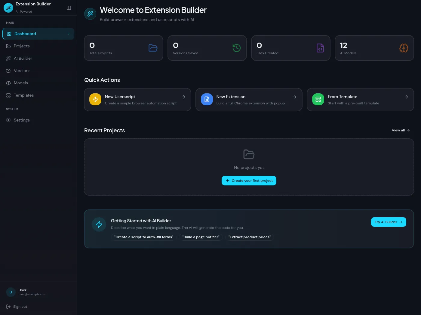 AI Extension Creator
