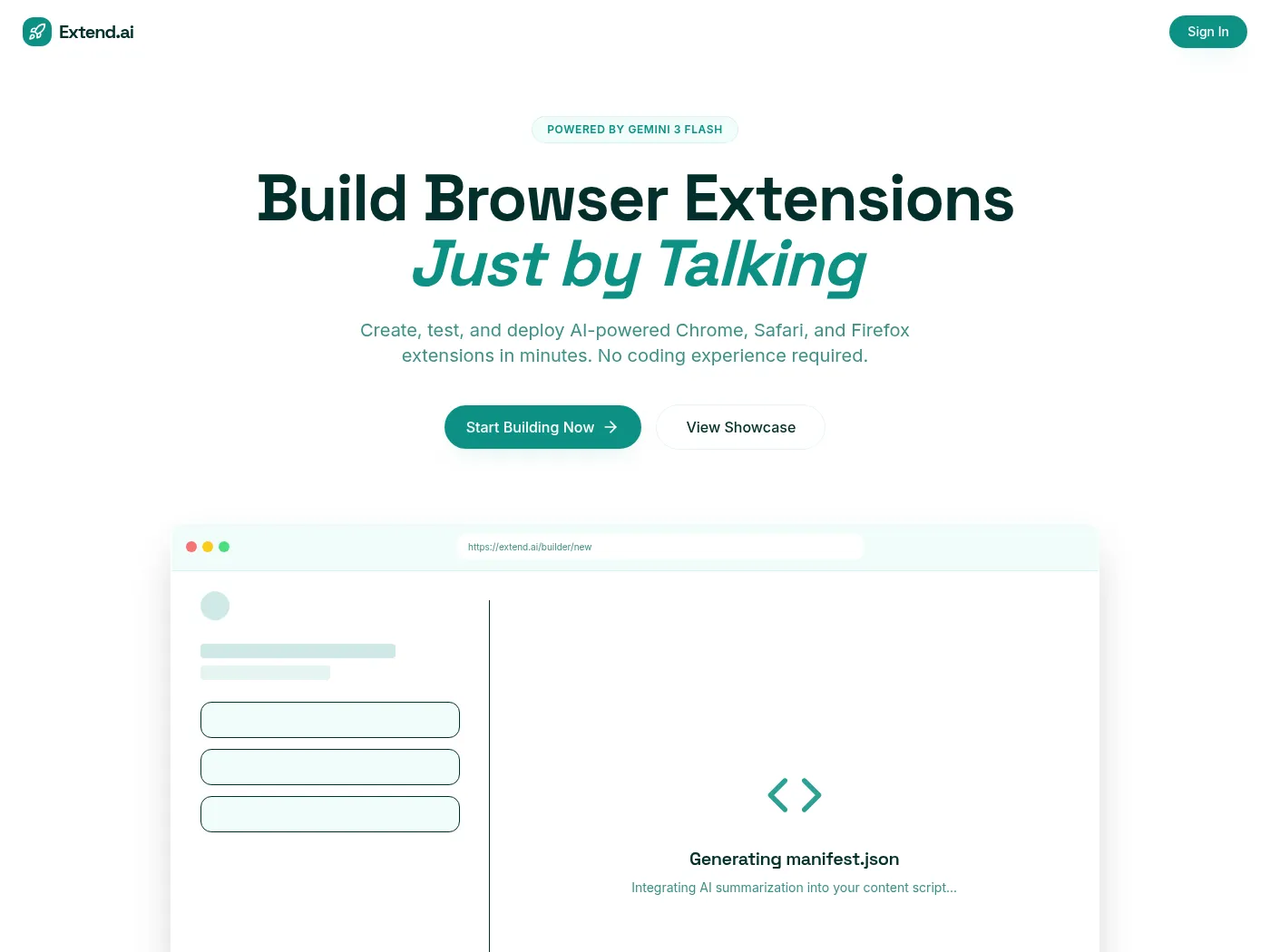 AI Extension Builder